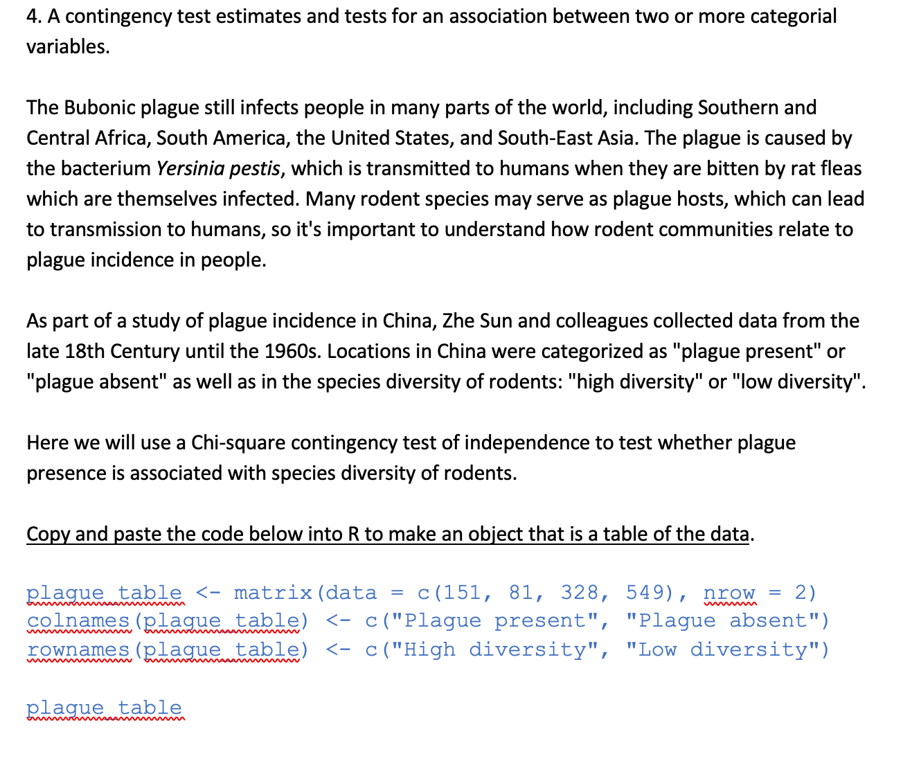 Solved a) Make a mosaic plot. Copy and paste the code below | Chegg.com