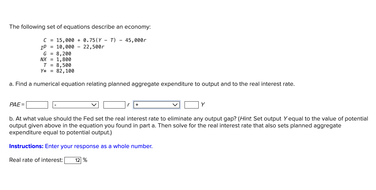 Solved The following set of equations describe an | Chegg.com