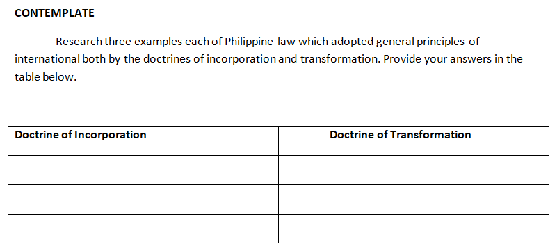 Solved CONTEMPLATE Research three examples each of | Chegg.com