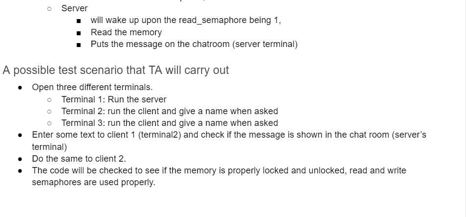 Objective To learn IPC using: • Shared files Pipes | Chegg.com