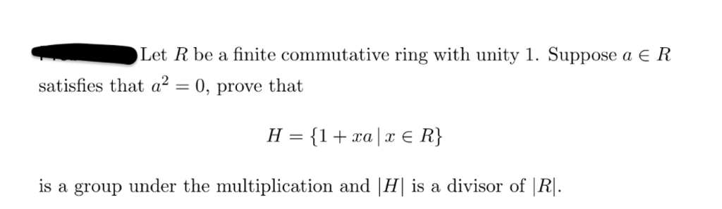 Solved Let R be a finit e commutative ring with unity I. | Chegg.com