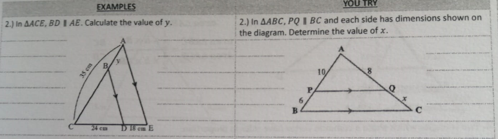 Solved EXAMPLES YOU TRY 2.) In AACE, BDI AE. Calculate the | Chegg.com