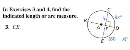 Solved с In Exercises 3 and 4, find the indicated length or | Chegg.com