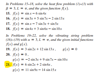 Solved Need help solving question 21: the solution should be | Chegg.com
