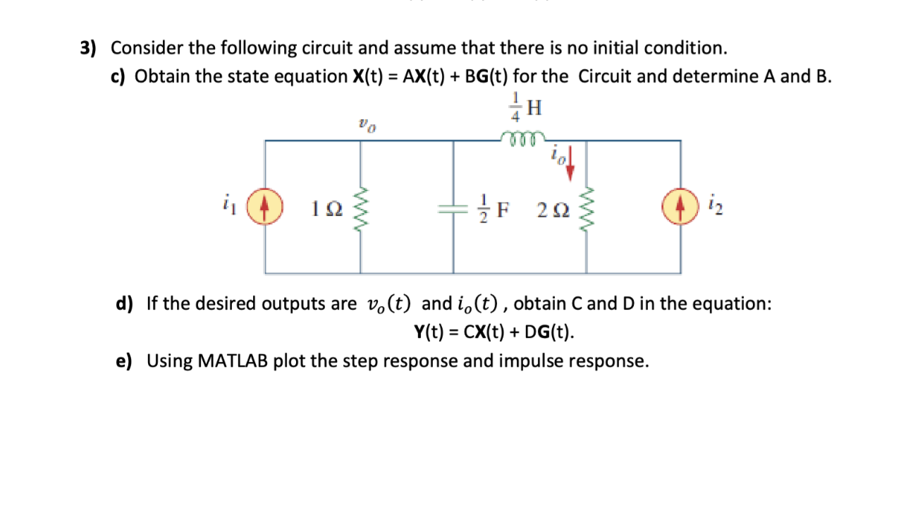 Solved 3) Consider the following circuit and assume that | Chegg.com