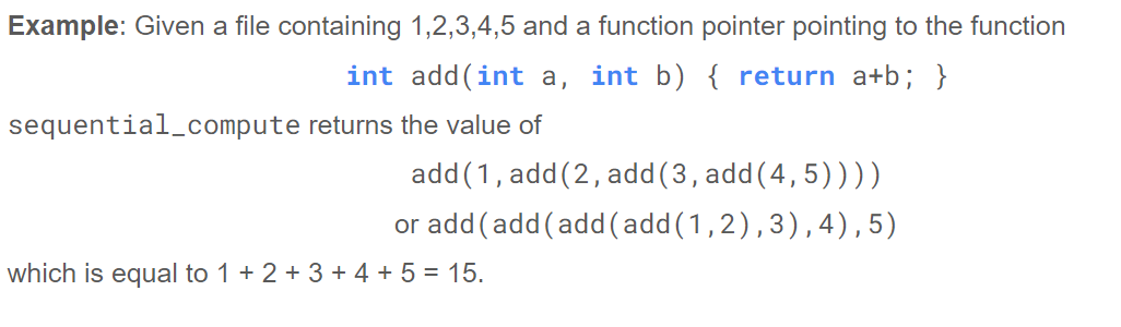 Solved Example: Given a file containing 1,2,3,4,5 and a | Chegg.com