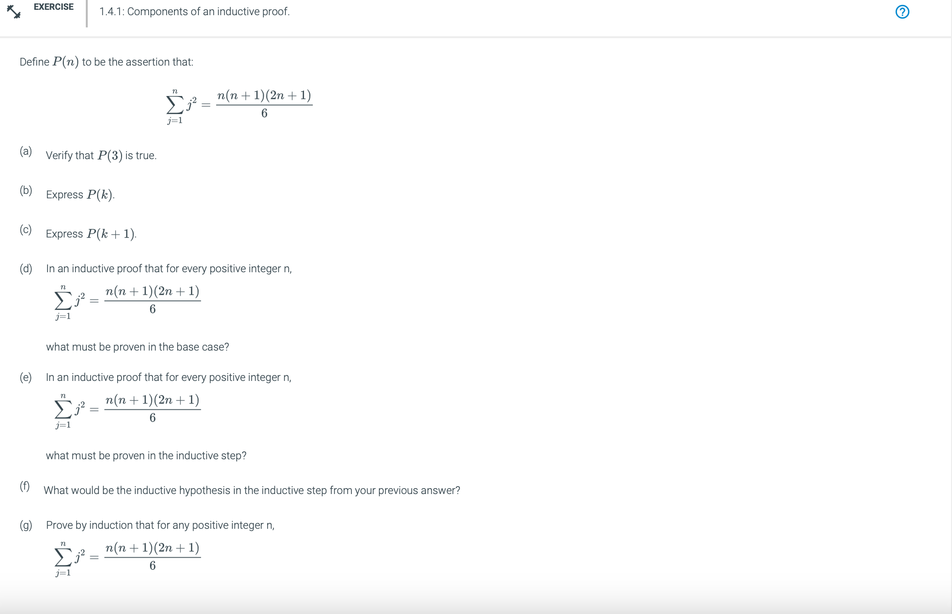 Solved Define P(n) ﻿to be the assertion | Chegg.com
