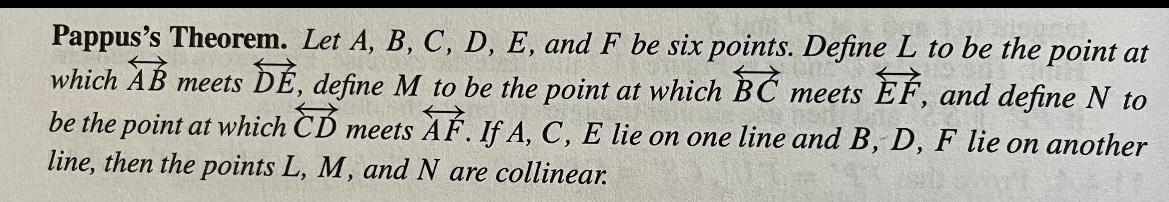 11.5.3. Prove Pappus's theorem if X,Y, and Z are | Chegg.com