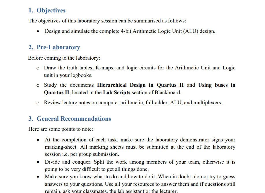 Solved 1 Objectives The Objectives Of This Laboratory Chegg