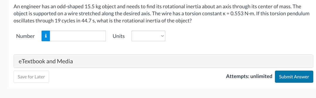 Solved An engineer has an odd-shaped 15.5 kg object and | Chegg.com