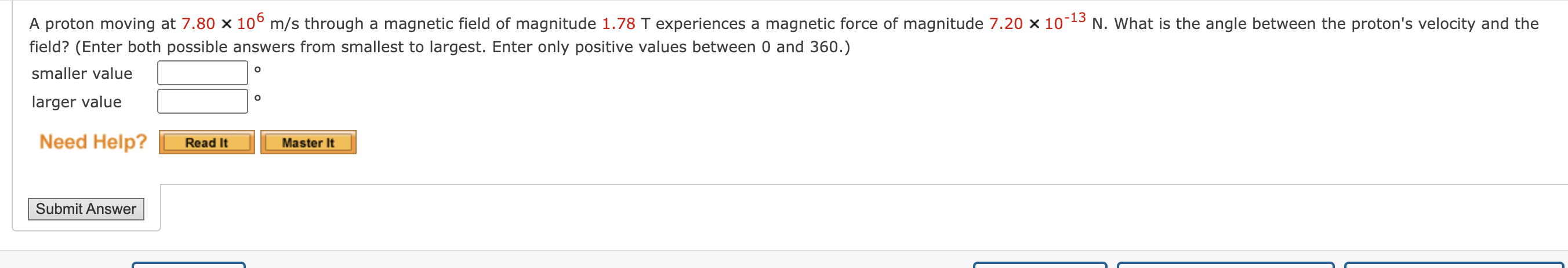 Solved field? (Enter both possible answers from smallest to | Chegg.com Solved field? (Enter both possible answers from smallest to | Chegg.com