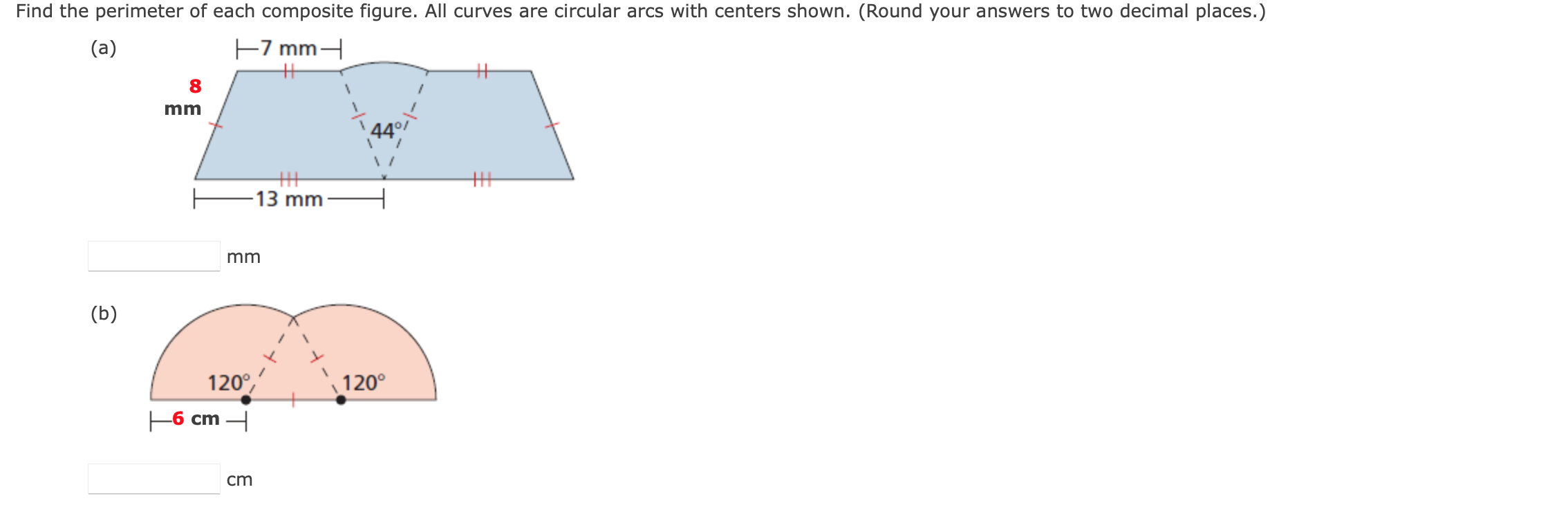 Solved Find the perimeter of each composite figure. All | Chegg.com