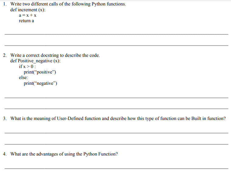 Solved 1. Write two different calls of the following Python | Chegg.com Solved 1. Write two different calls of the following Python | Chegg.com
