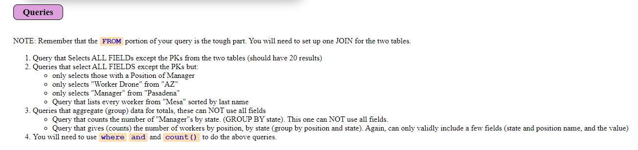 Simple 2 table database to design 1. You will need | Chegg.com