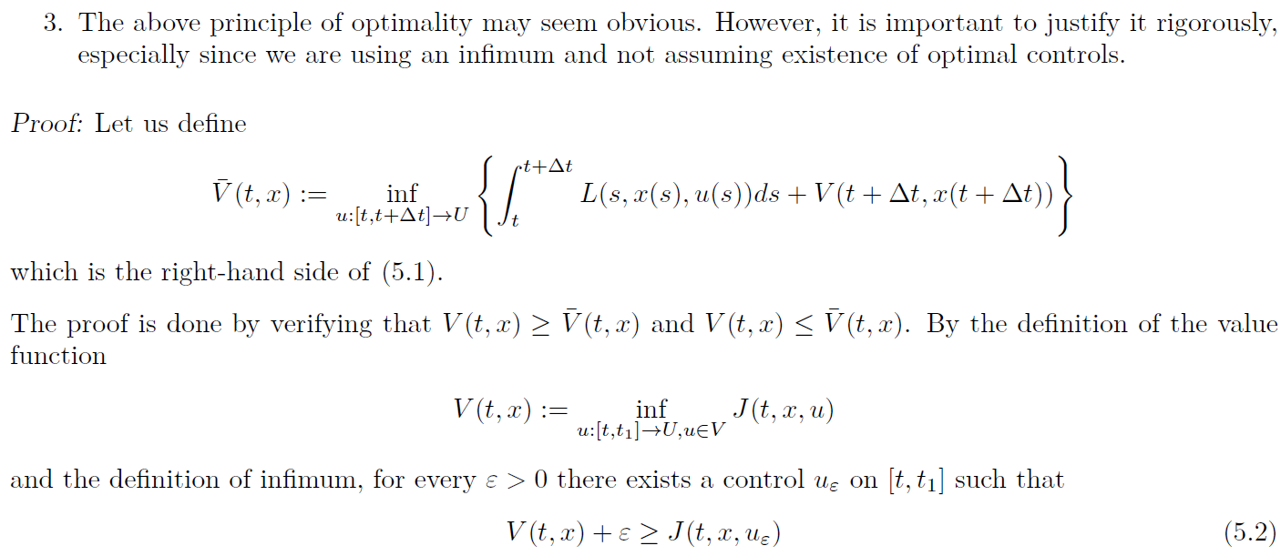 Theorem 5.2 (Principle of optimality) For every t | Chegg.com