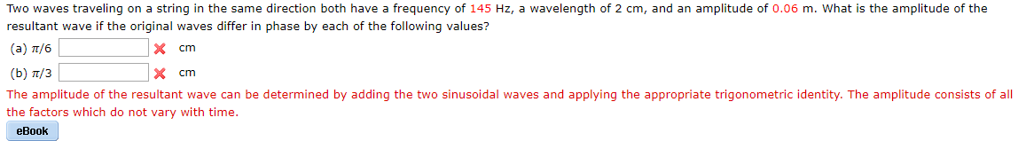 Solved Two waves traveling on a string in the same direction | Chegg.com