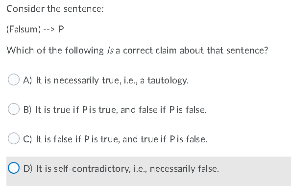 Solved A/ is also The Fitch rule sometimes known as the rule | Chegg.com