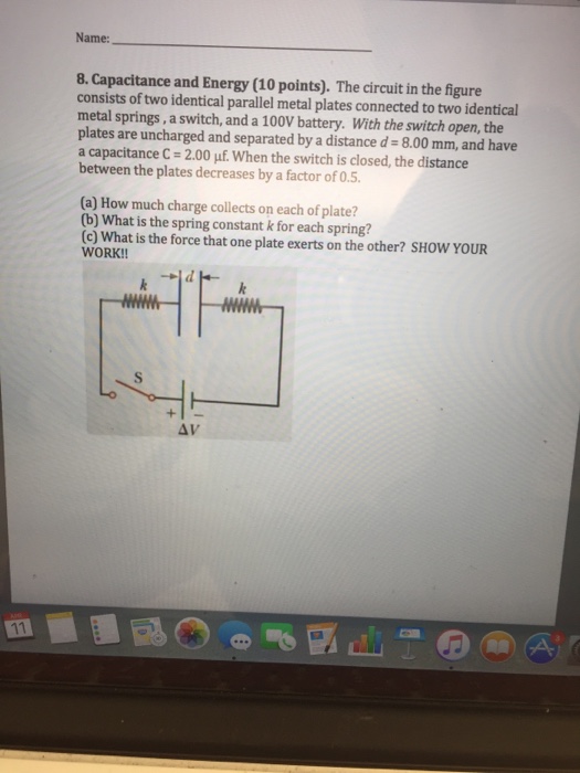 Solved The circuit in the figure consists of two identical | Chegg.com