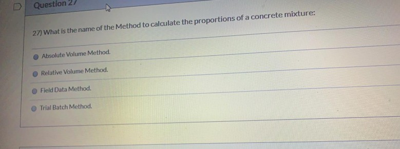 Solved Question 2) 27) What is the name of the Method to | Chegg.com