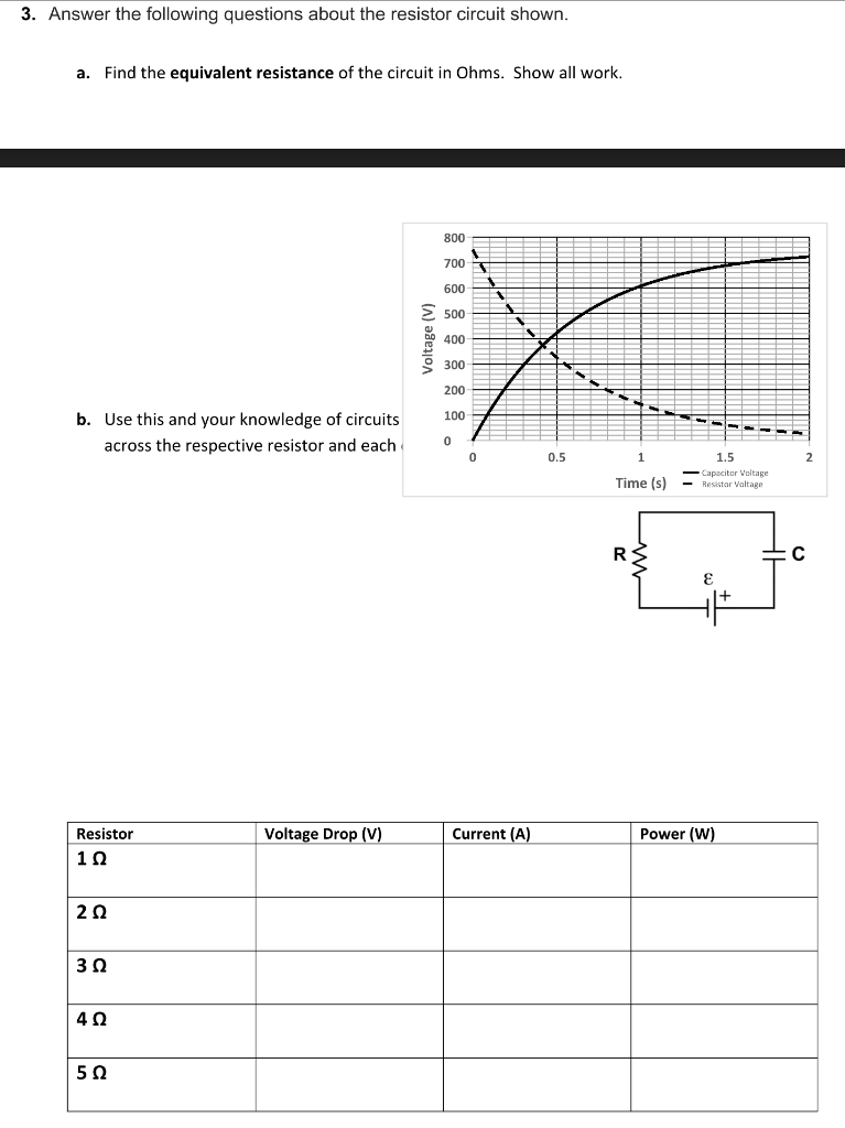 3. Answer the following questions about the resistor | Chegg.com