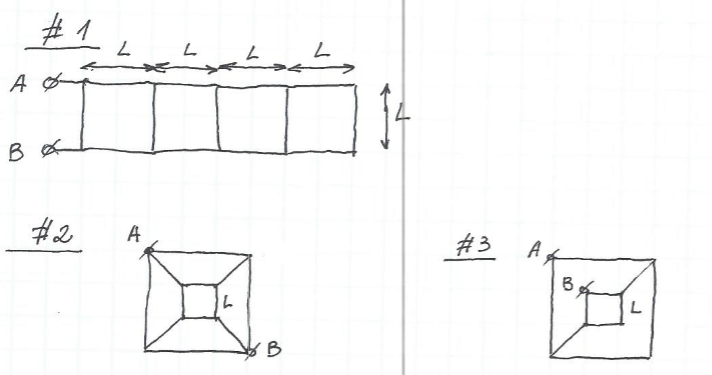 Solved All circuit lines in following problems represent a | Chegg.com