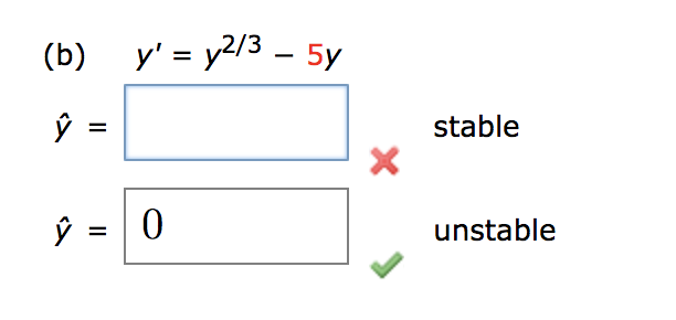 Solved Find all equilibria and use the local stability | Chegg.com