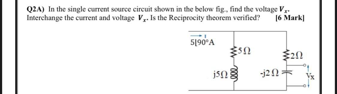 Solved Q2A) In the single current source circuit shown in | Chegg.com