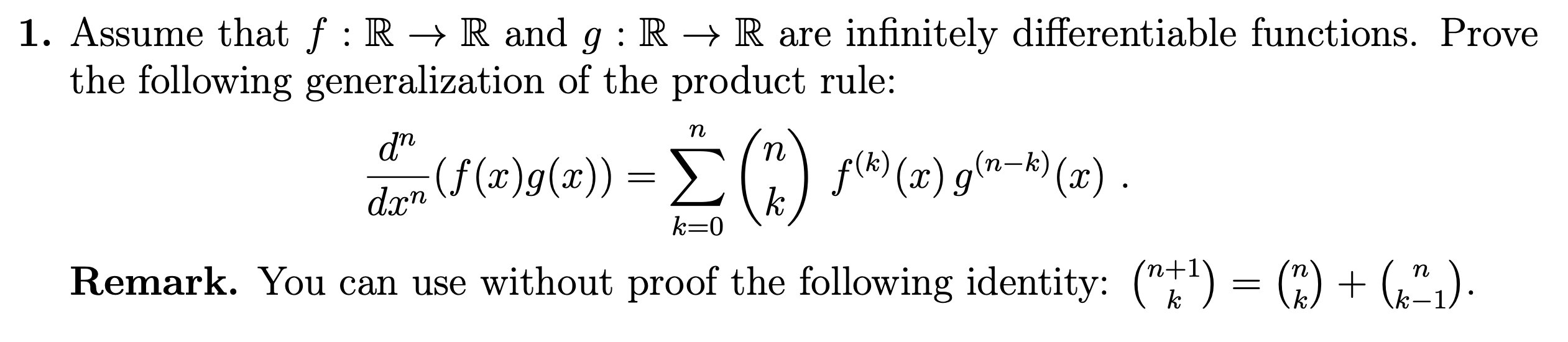 Solved Assume that f:R→R ﻿and g:R→R ﻿are infinitely | Chegg.com