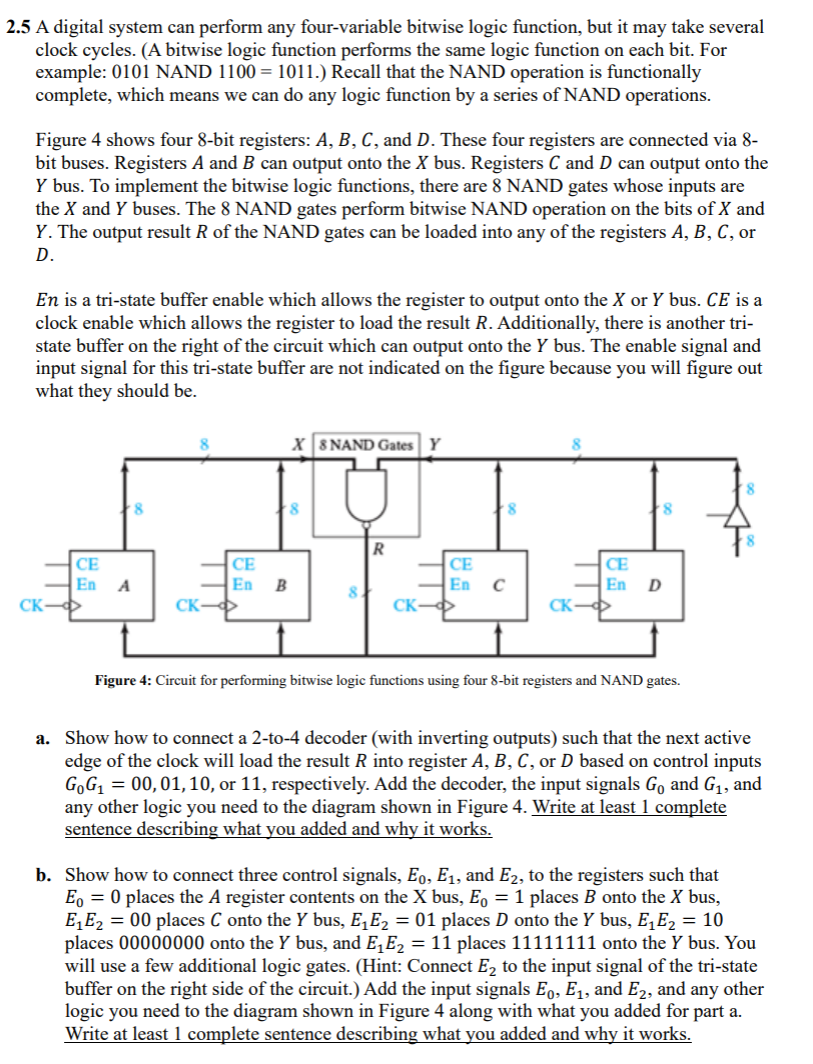 Solved 2.5 ﻿A digital system can perform any four-variable | Chegg.com