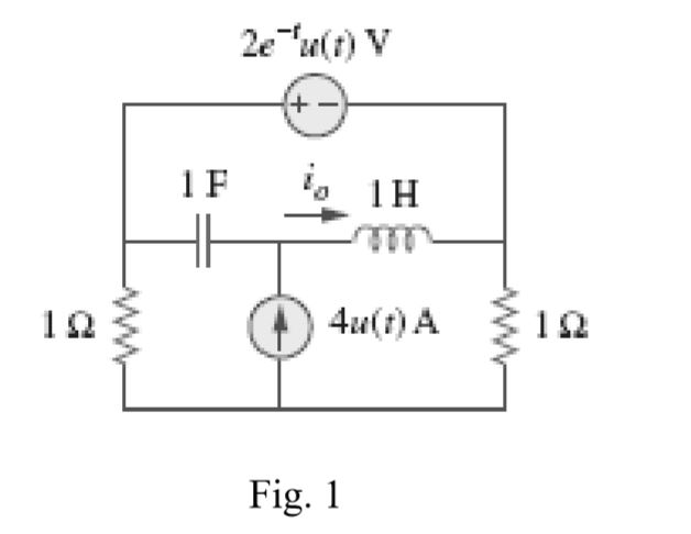 Solved Determine i0 for t>0 in the circuit shown in Figure | Chegg.com
