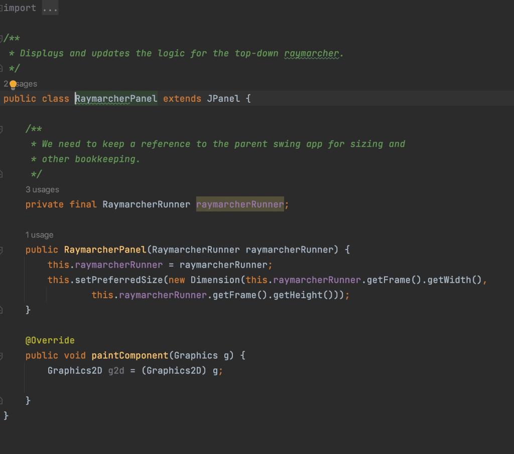 Could you create a Raymarcher in java given this | Chegg.com
