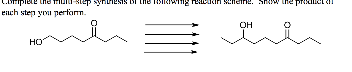 Solved Complete the multi-step synthesis of the following | Chegg.com