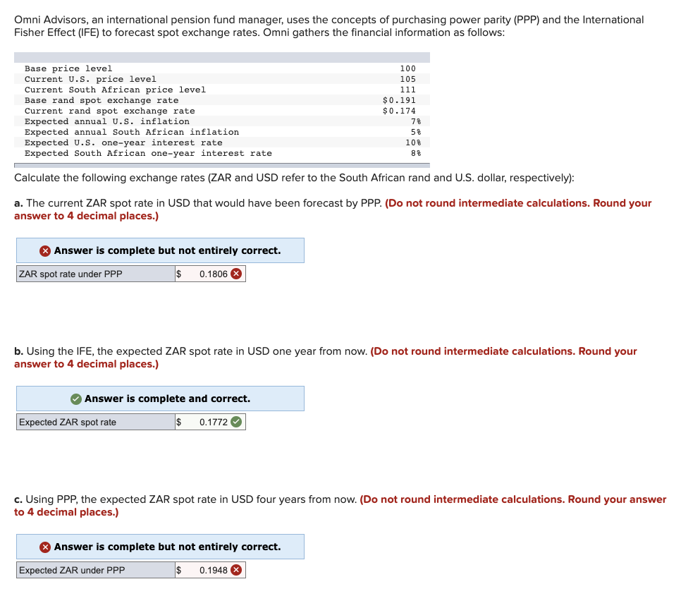 Solved Omni Advisors, an international pension fund manager, | Chegg.com