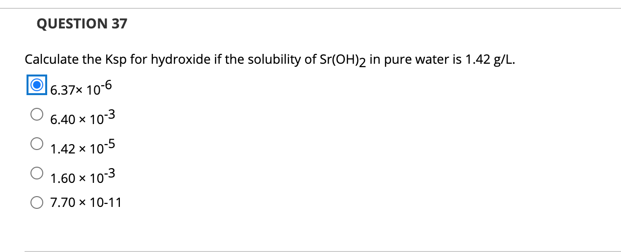 Solved QUESTION 34 A 1.00 L buffer solution is 0.250 Min | Chegg.com