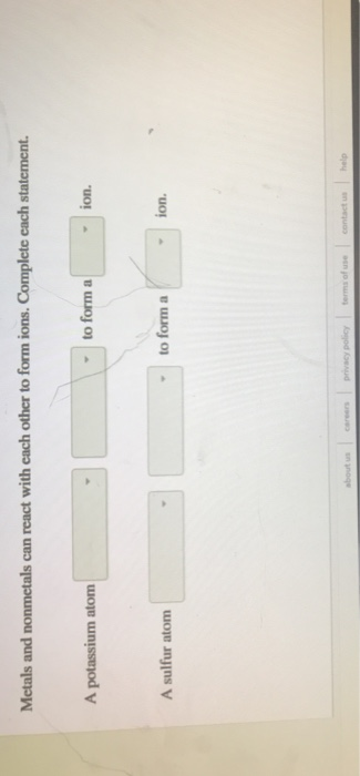 Solved Metals and nonmetals can react with each other to | Chegg.com