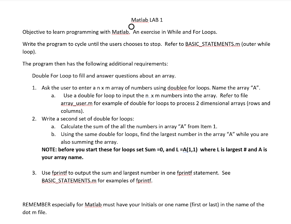 Solved Objective to learn programming with Matlab. An | Chegg.com