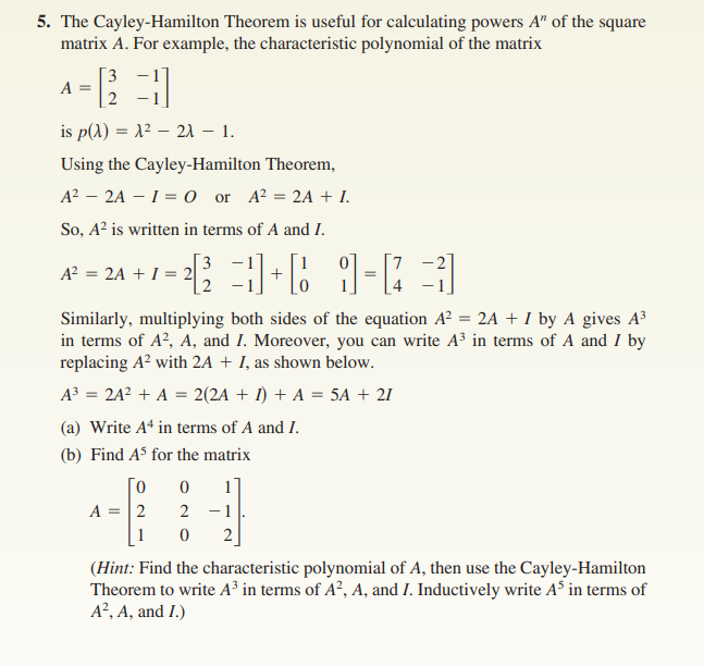 Solved The characteristic polynomial of a square matrix A is | Chegg.com