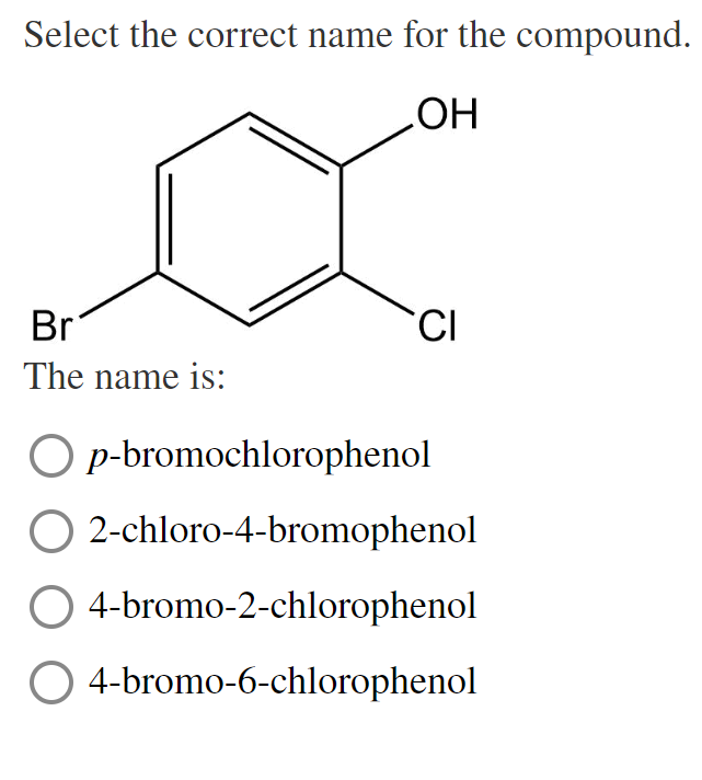 Solved Select the correct name for the compound.The name | Chegg.com