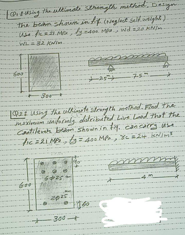 Solved fClu-using, the settimate Strength method, Design. | Chegg.com