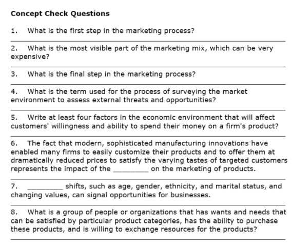 Solved Concept Check Questions 1. What is the first step in | Chegg.com