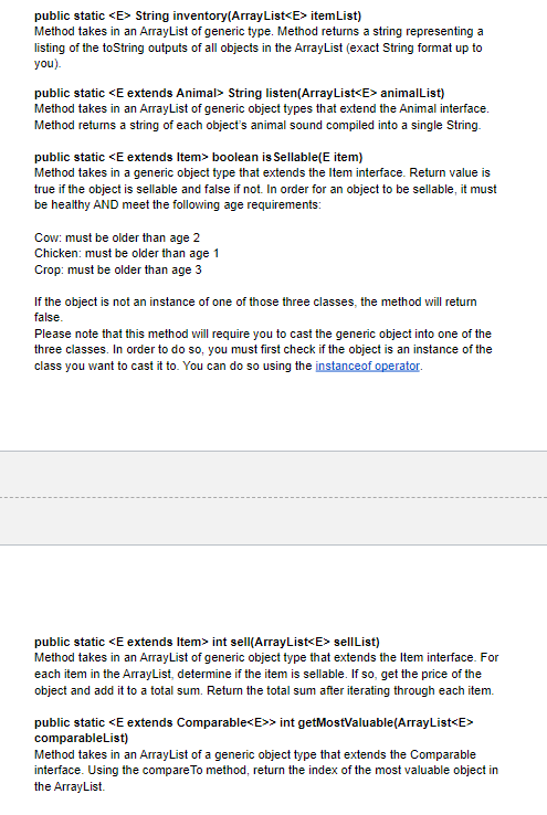 Solved Objectives - Recursion Generic Classes - Polymorphism | Chegg.com