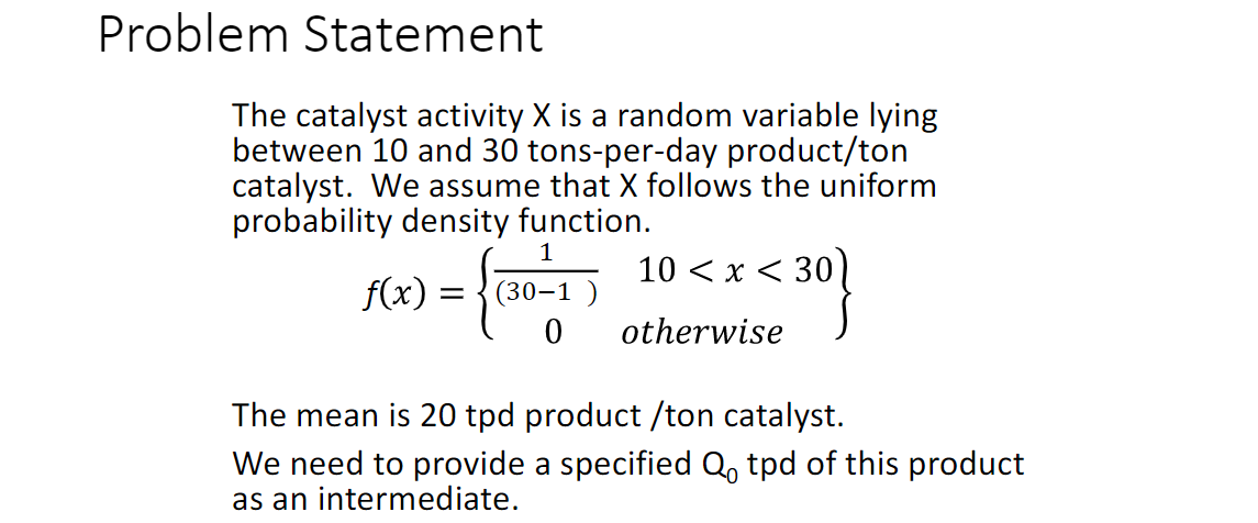 Solved The catalyst activity X is a random variable lying | Chegg.com