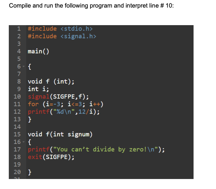 Solved Compile and run the following program and interpret | Chegg.com
