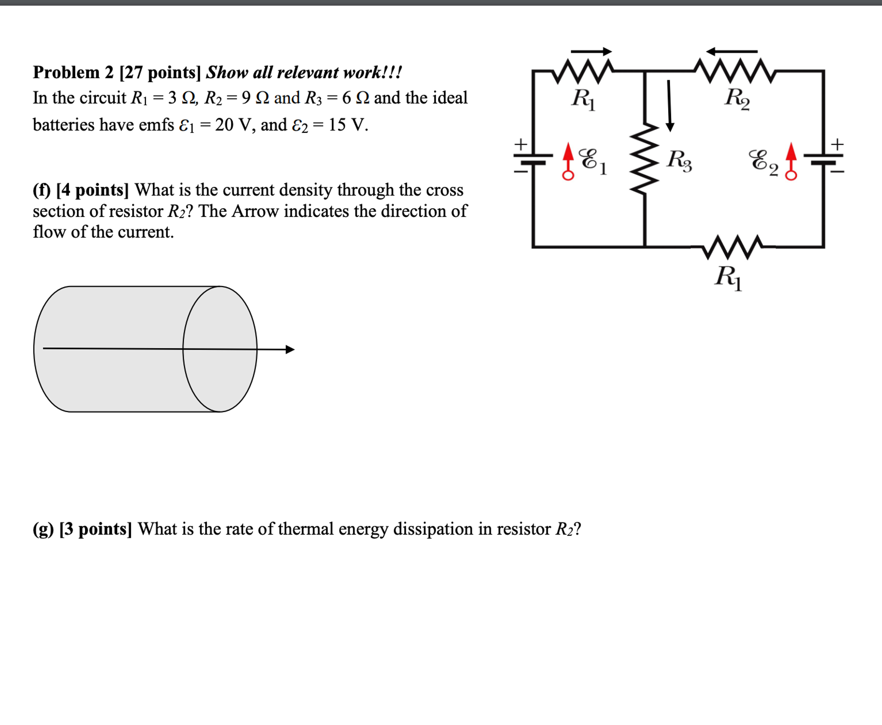 Solved Problem 2 [27 ﻿points] ﻿Show all relevant work!!!In | Chegg.com