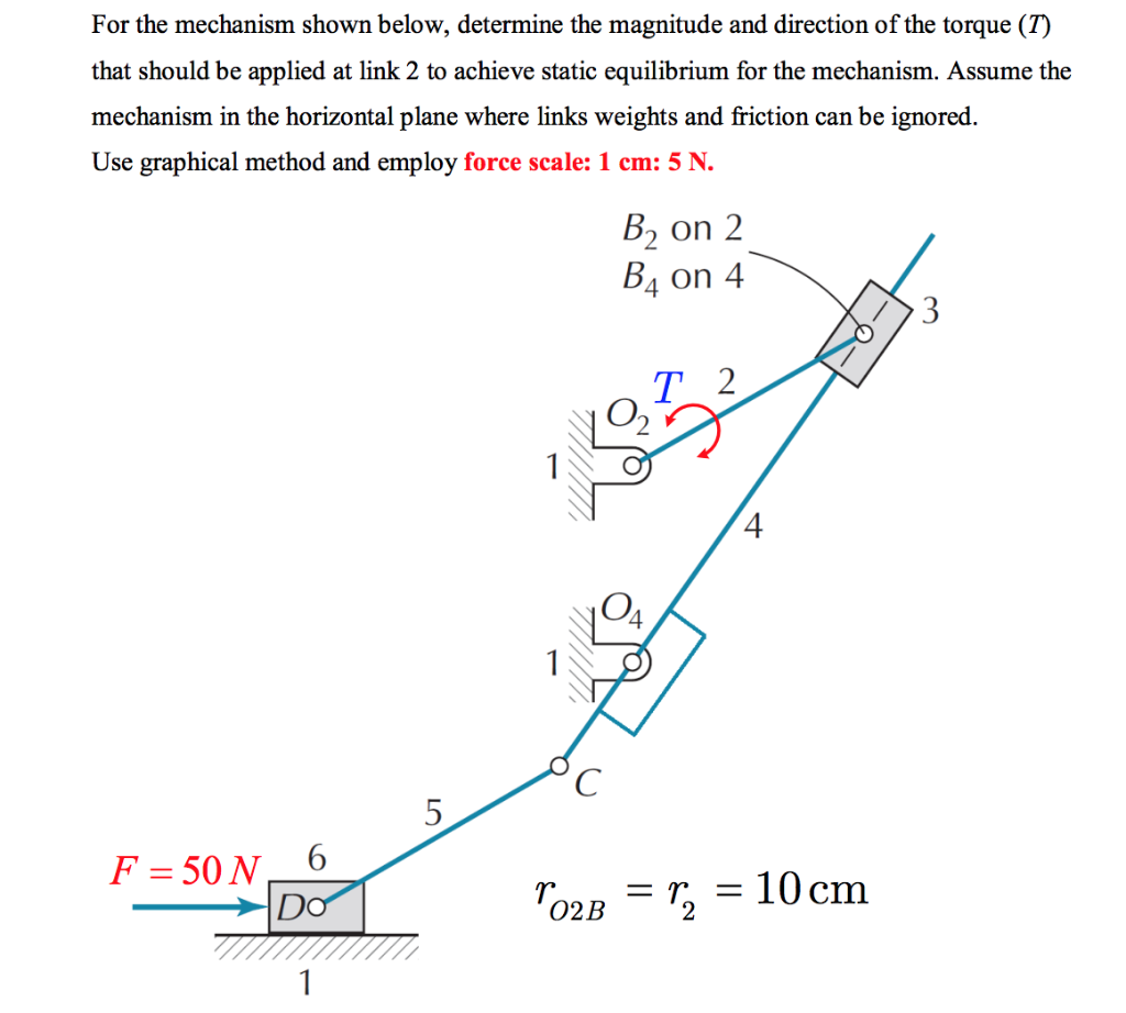 Solved For the mechanism shown below, determine the | Chegg.com Solved For the mechanism shown below, determine the | Chegg.com