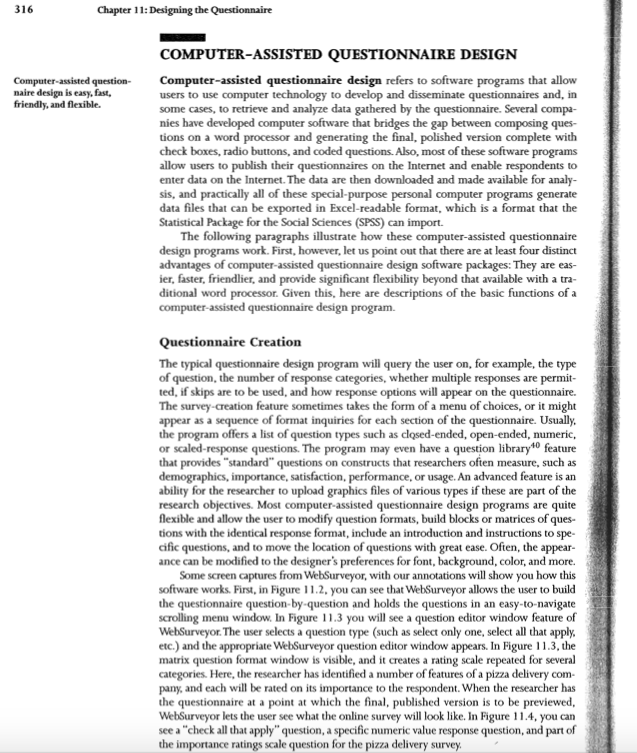 Solved The Functions Of A Questionnaire R A Questionnaire Is