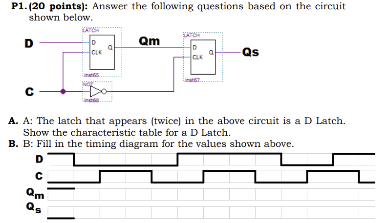 Solved P1.(20 points): Answer the following questions based | Chegg.com