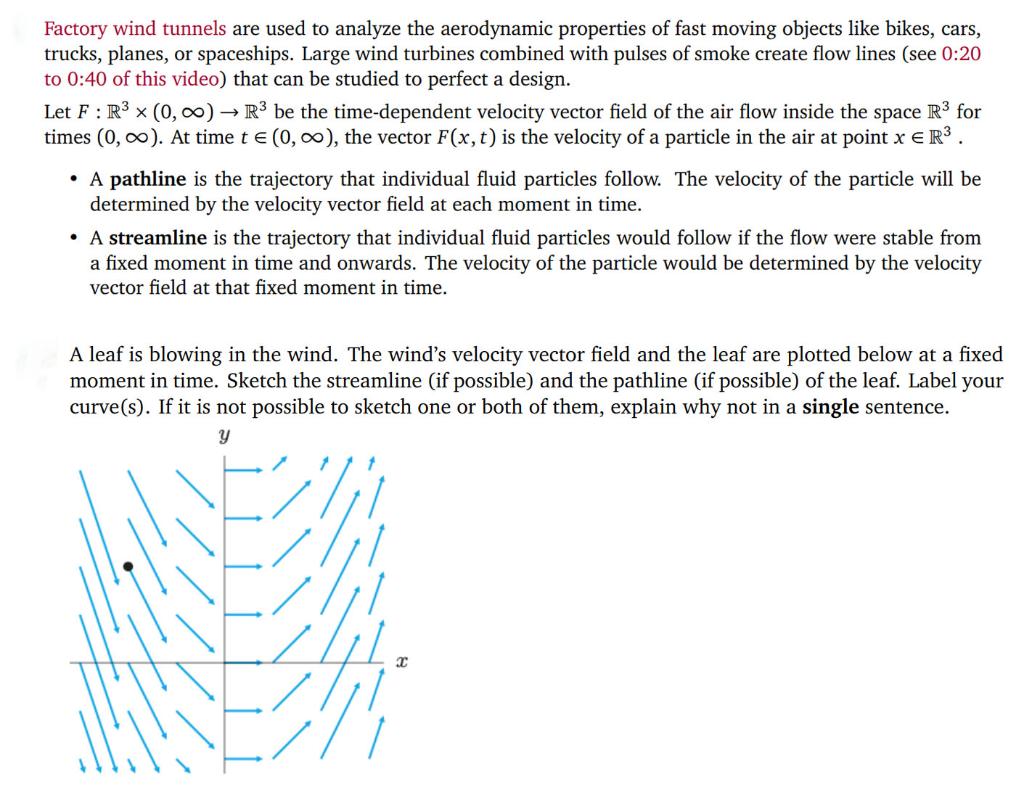 Factory wind tunnels are used to analyze the | Chegg.com