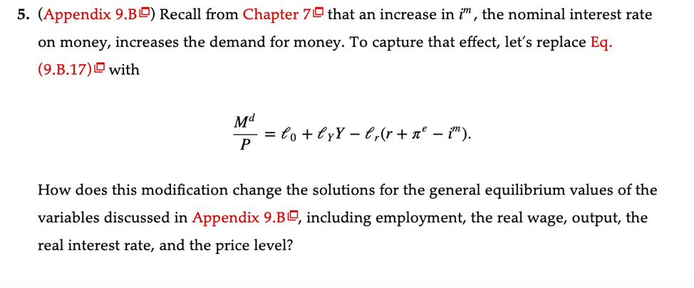 Solved Appendix 9.B: Algebraic Versions of the IS−LM/AD− AS | Chegg.com