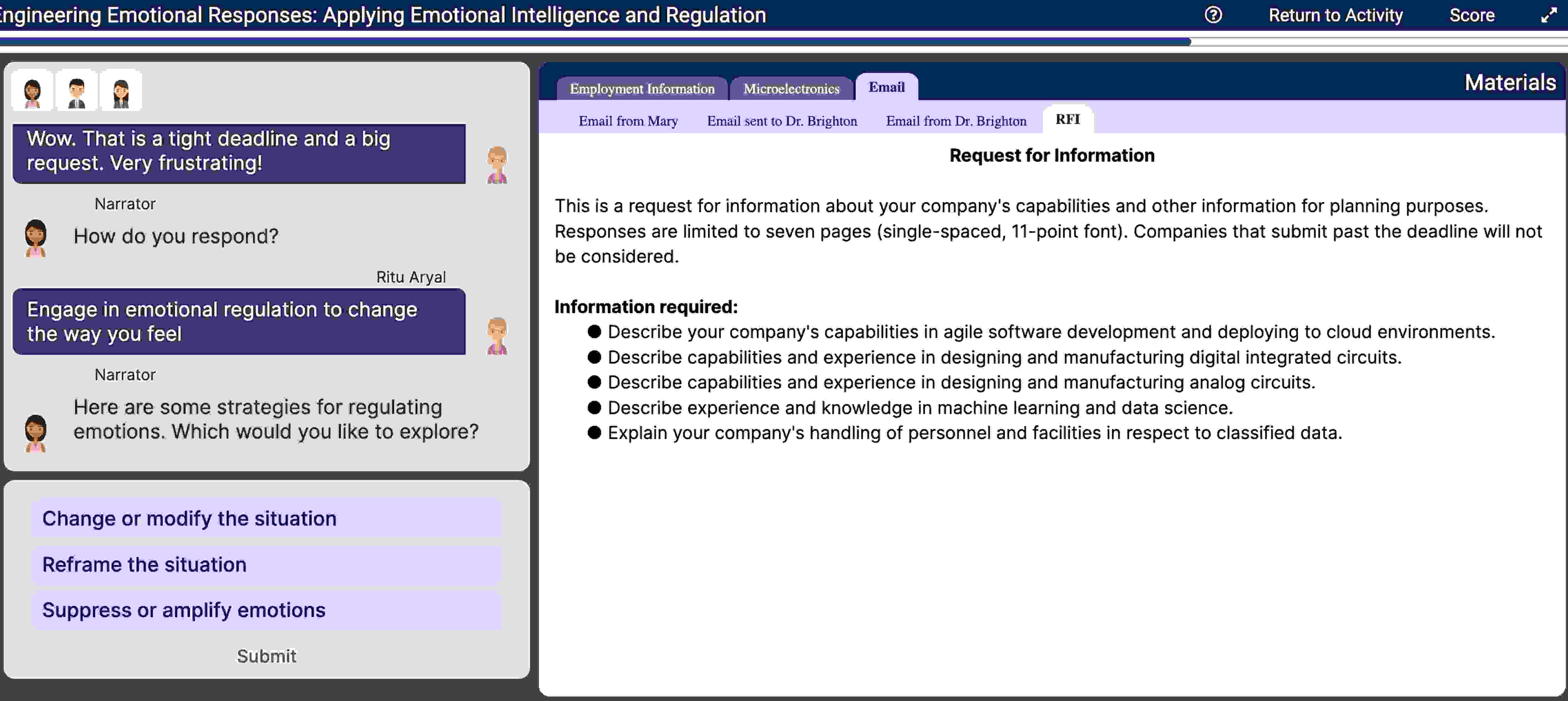 Solved Request for InformationThis is a request for | Chegg.com